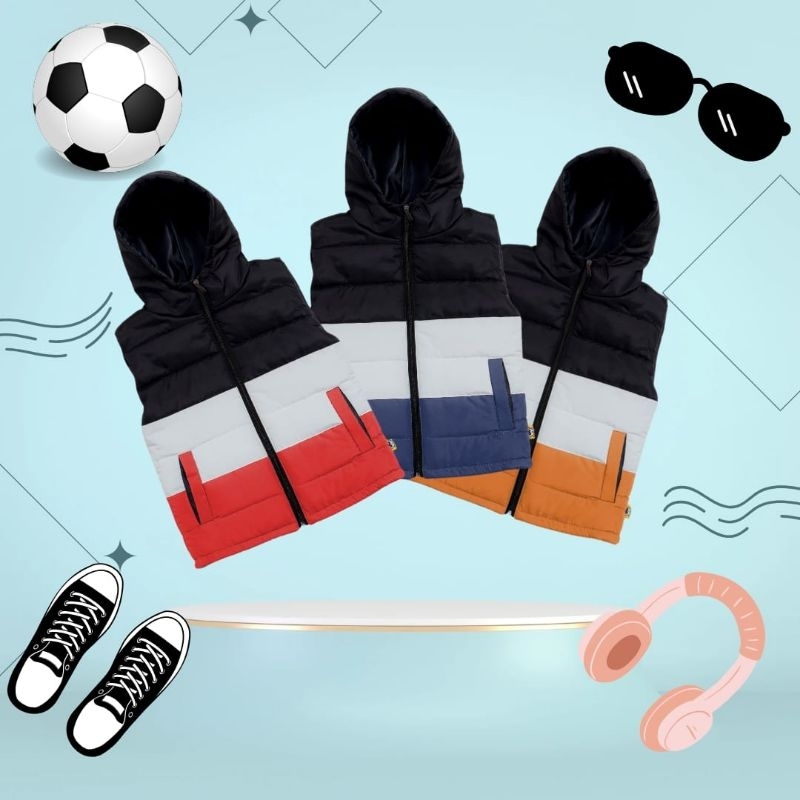 Jual Rompi anak hoodie keren untuk anak 2-14 tahub rompi sekolah rompi ...