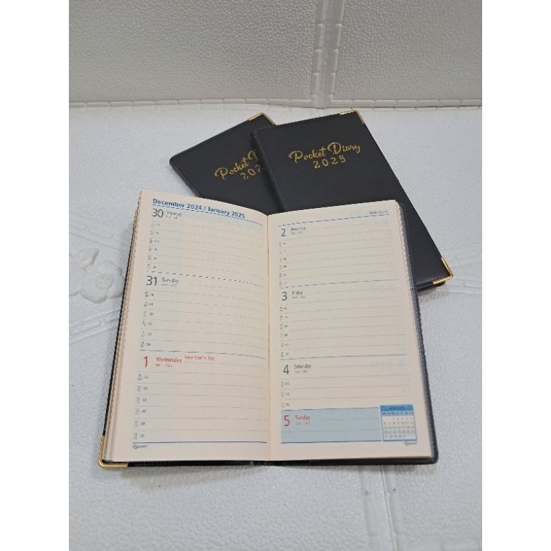 Jual AGENDA POCKET DIARY KERTAS CREAM TAHUN 2025 | Shopee Indonesia