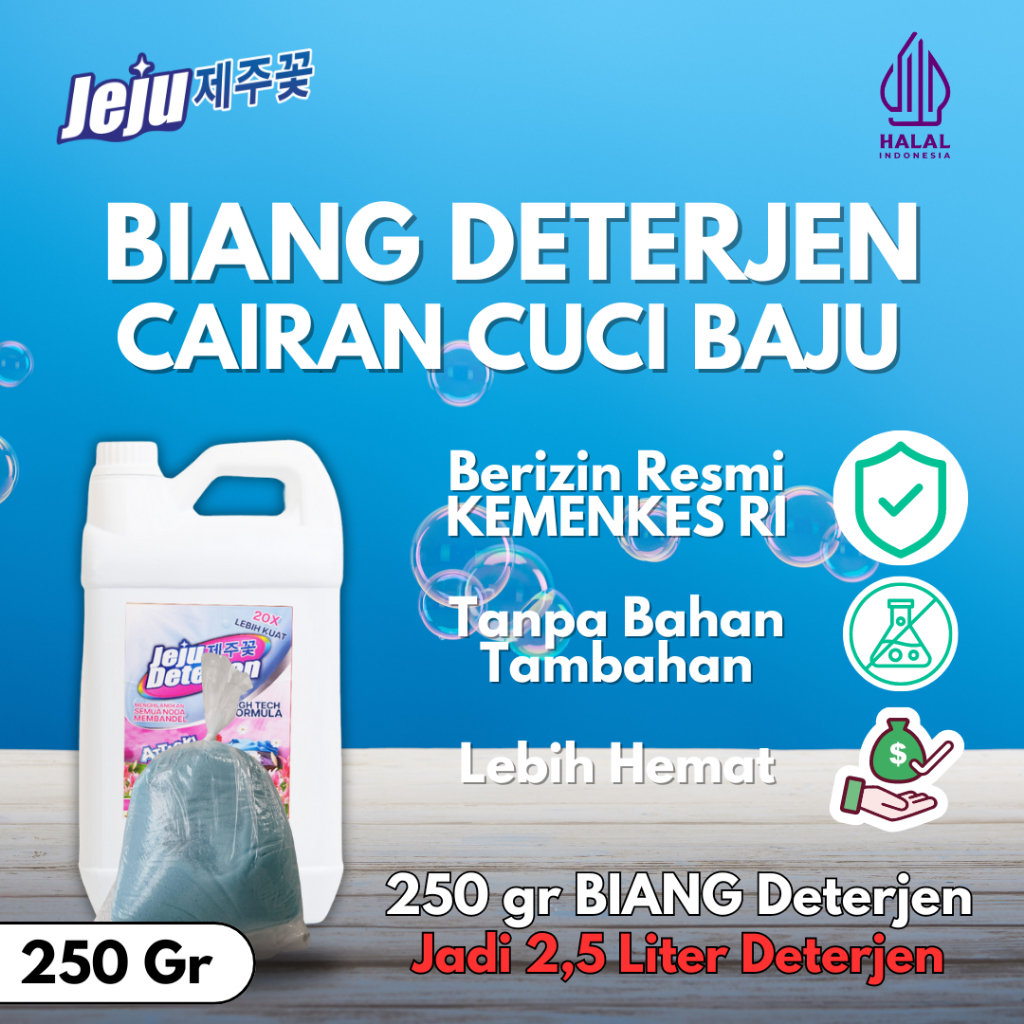 Jual Biang Sabun Cuci Baju/Deterjen 250gr bisa jadi 2,5 Liter | Shopee Indonesia