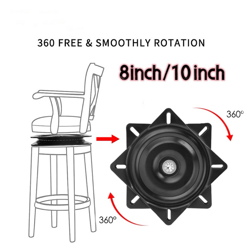 Jual 8/10 Inci Braket Ring Meja Putar Padat Kuadrat Rotasi 360 Derajat ...
