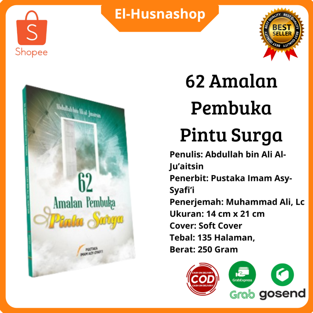 Jual Buku 62 Amalan Pembuka Pintu Surga Pustaka Imam Asy Syafii Abdullah bin Ali Al Juaitsin ...