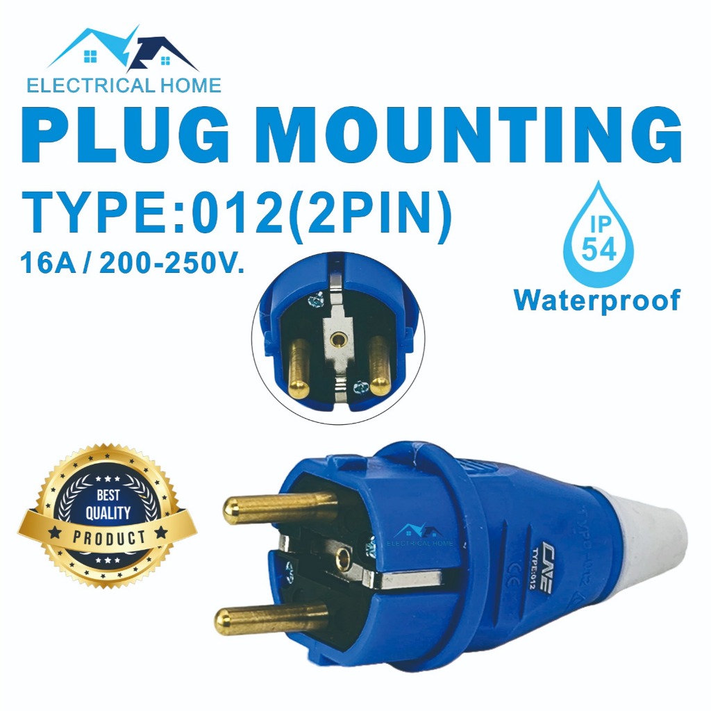 Jual Plug Mounting/Male Steker 2PIN 16A 012 | Shopee Indonesia