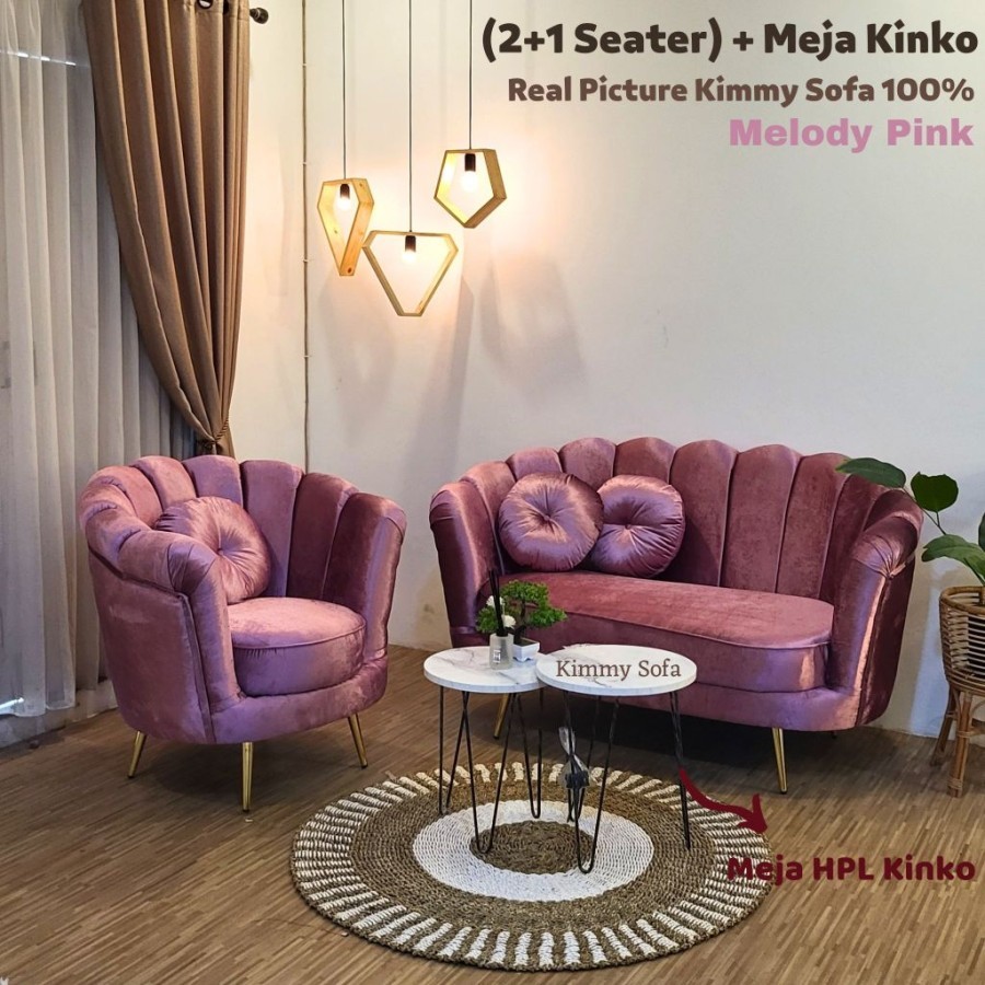 Jual MEJA HPL BLOCKBOARD KIMMY SOFA | Shopee Indonesia