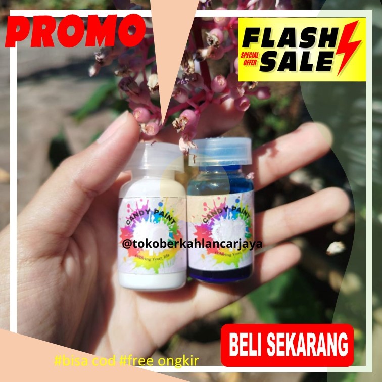 Jual (OLES) 12,5 ML CANDY PAINT CAT KACA TRANSPARAN GLASS PAINT CAT ...