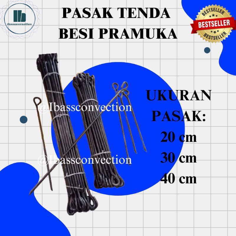 Jual Pasak/Patok Tenda Pramuka Besi 20 cm 30 cm 40 cm | Shopee Indonesia