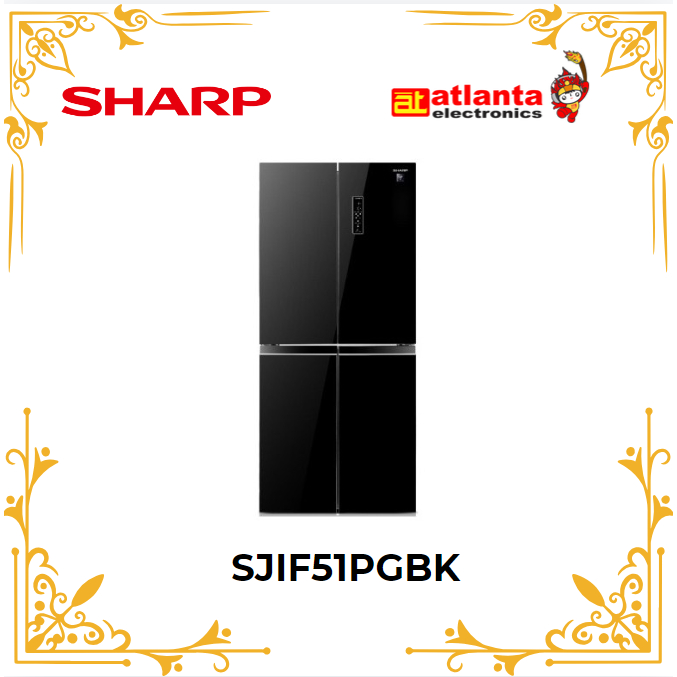 Jual KULKAS SHARP INVERTER SJIF51PGBK | Shopee Indonesia