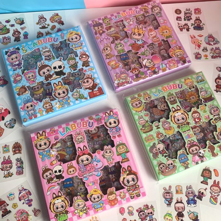 Jual LABUBU Sanrio Sticker VIRAL Big Box isi 100 Lembar Aesthetic ...