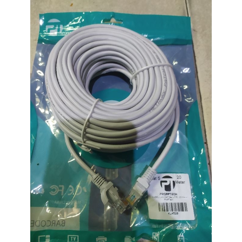 Jual kabel lan rj45 cat5 20 meter utp jaringan internet cat 5 | Shopee ...
