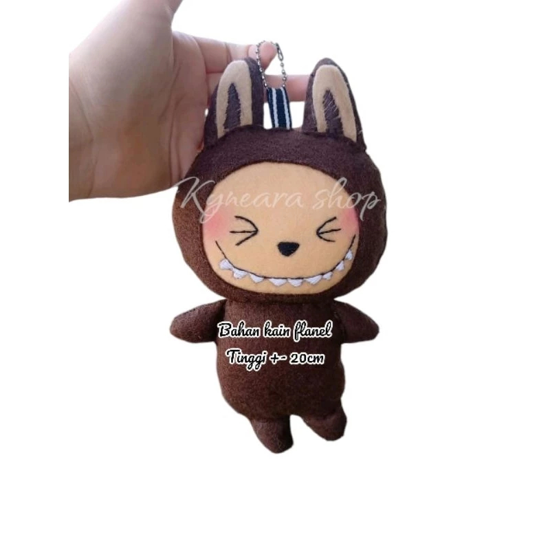 Jual gantungan kunci labubu bahan flanel | Shopee Indonesia