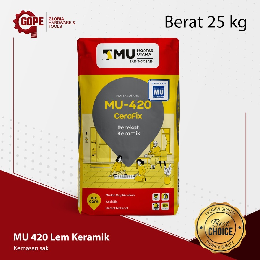 Jual MU 420 Mortar Utama Semen Pasang Keramik Kemasan Sak 25 kg ...