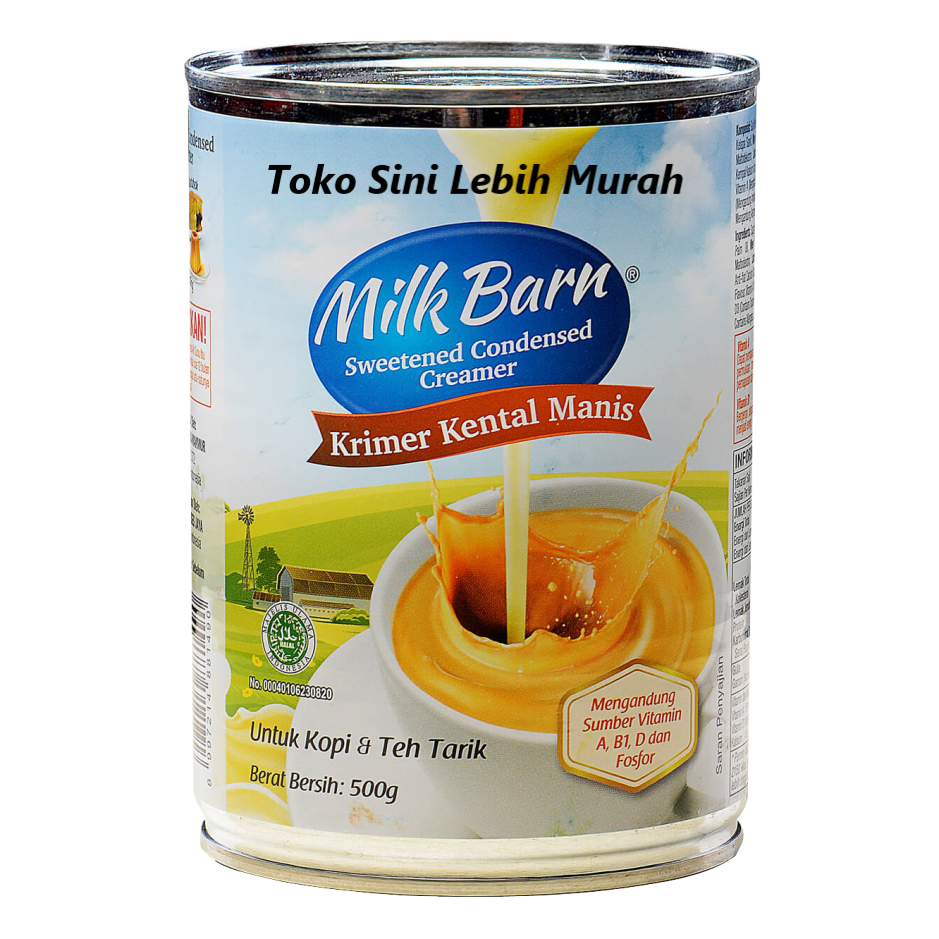 Jual Milk Barn Krimer Susu Kental Manis - Varian Original 500GR CAN ...
