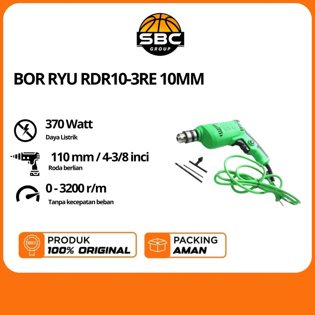 Jual BOR RYU RDR10-3RE 10MM | Shopee Indonesia