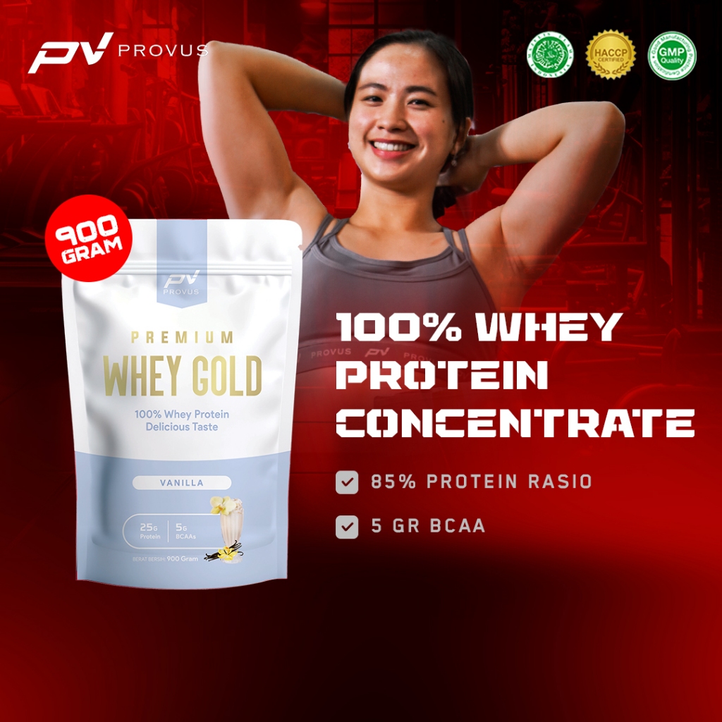 Jual Provus Premium Whey Gold 900gr - Whey Protein Concentrate | Shopee ...