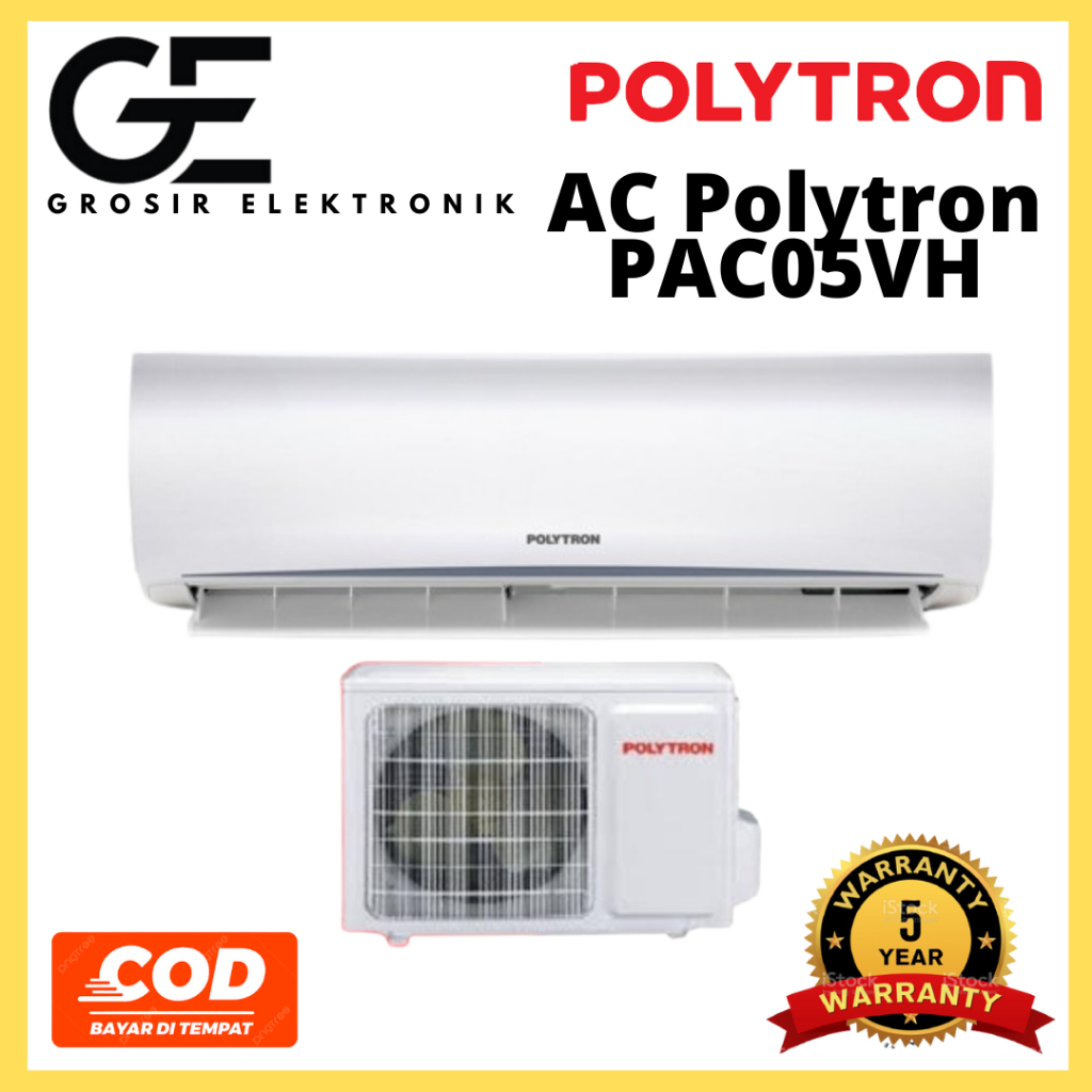 Jual AC POLYTRON 1/2 PK NEW 2021 R32 NEUVA DELUXE2 PAC-05VH | Shopee Indonesia