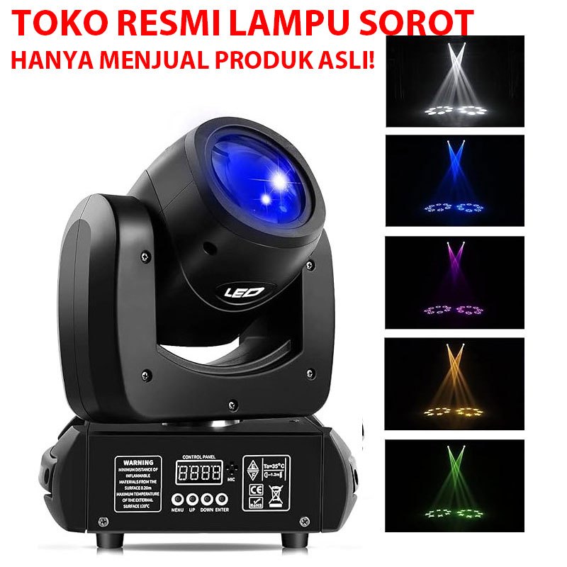 Jual 120W Beam Light Moving Head Lampu Disco Sensor Suara 8 Color ...