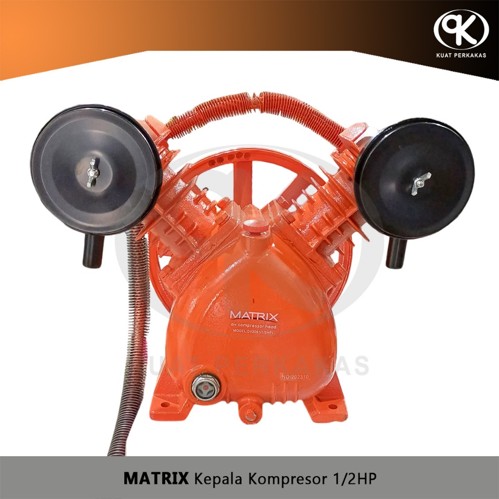 Jual Kepala Kompresor 1/2HP MATRIX Bare Compressor 2 Silinder | Shopee ...