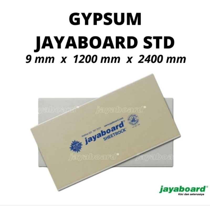 Jual Gypsum jayaboard 9mm 12mm | Shopee Indonesia