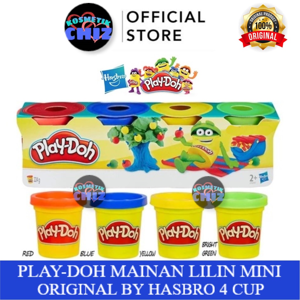 Jual PLAY-DOH Mainan Lilin Malam Mini Clay 224 GR - 4 CUP Modeling ...