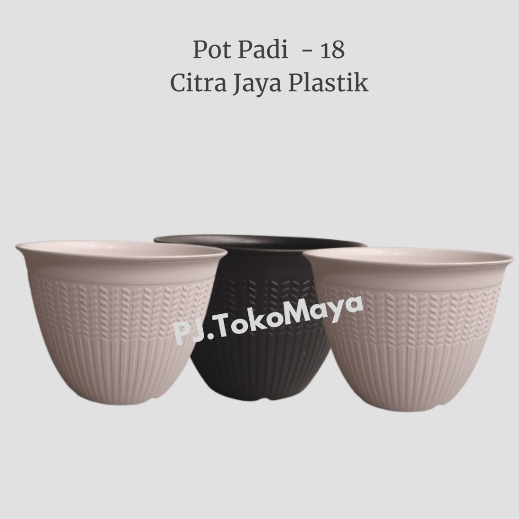 Jual Pot Padi diameter 18 / Pot Citra Jaya Plastik Motif Padi 18cm ...