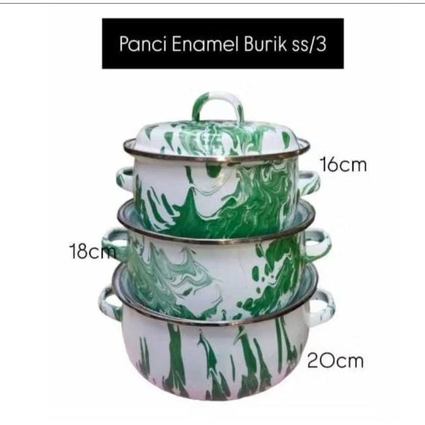Jual PANCI SET ENAMEL BLIRIK 3PCS/PANCI ENAMEL SET JADUL+TUTUP/PANCI ...