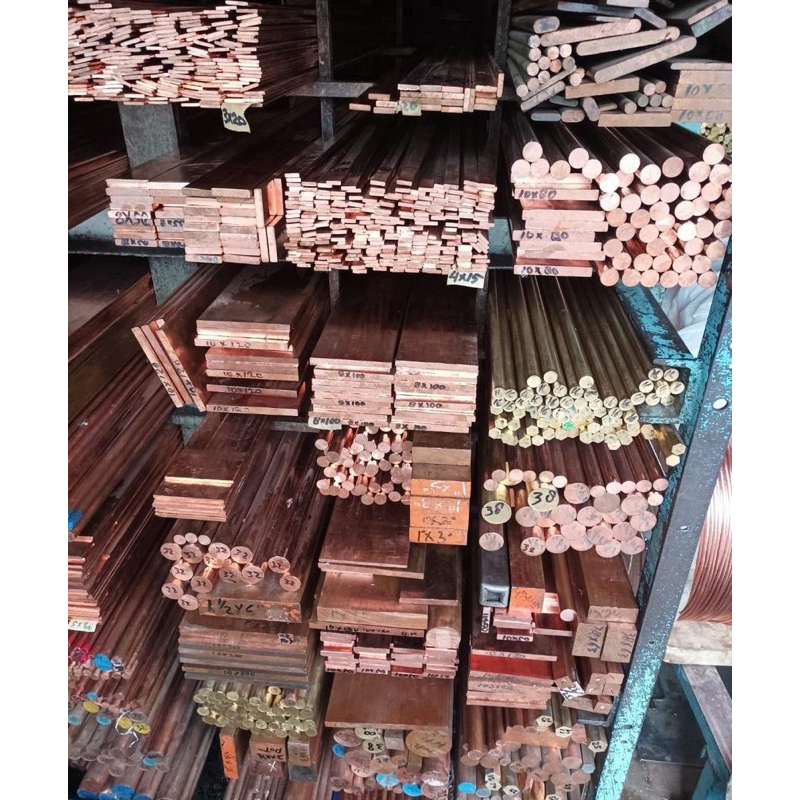 Jual Plat Tembaga Busbar 10mm x 30mm x 300mm / busbar tembaga murni ...