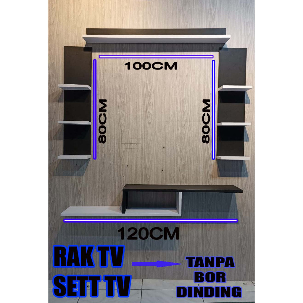Jual rak hias dinding Rak TV gantung Minimalis Meja TV gantung Lemari ...