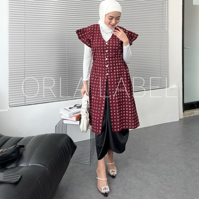 Jual Sasha batik outer / baju batik modern / batik kekinian / baju ...