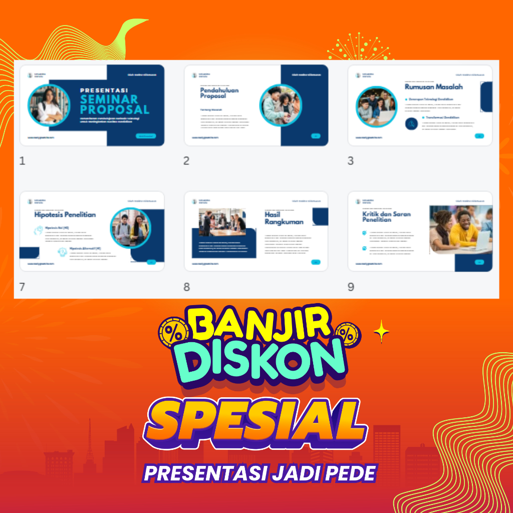 Jual Template Microsoft Powerpoint Seminar Proposal Mahasiswa | Shopee ...