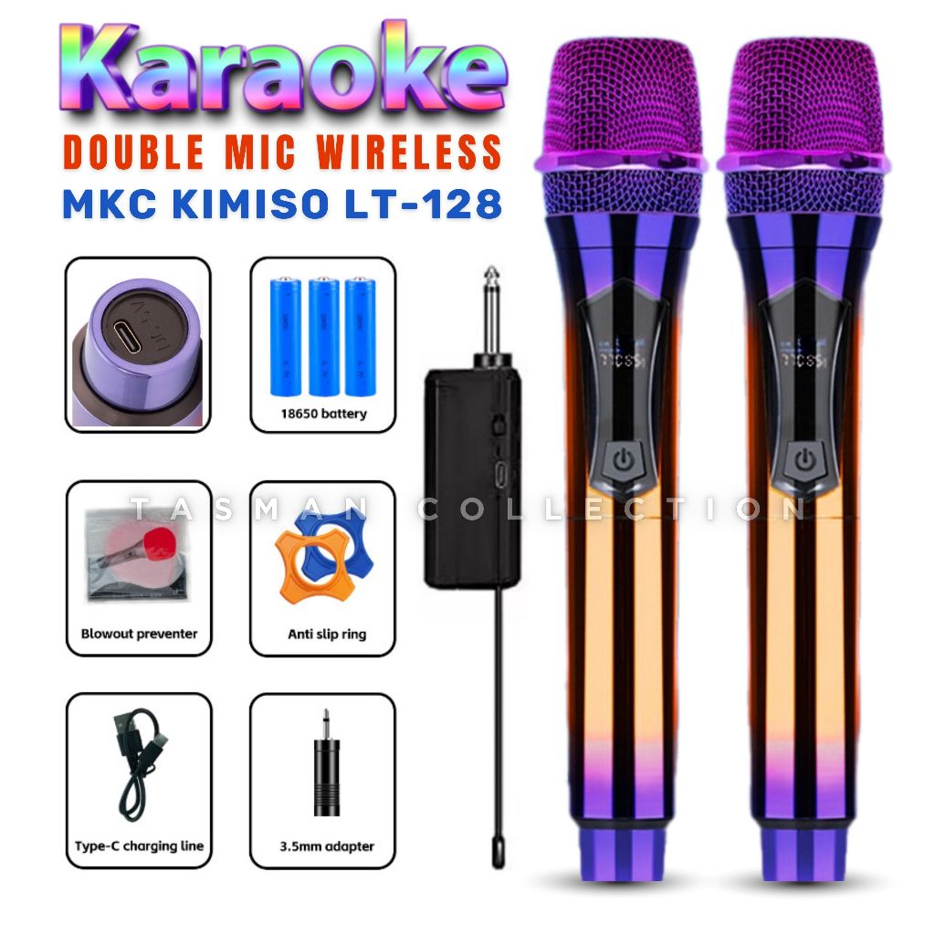 Jual Mic wireless LT-118 rainbow with receiver 1mic/ single mic ...
