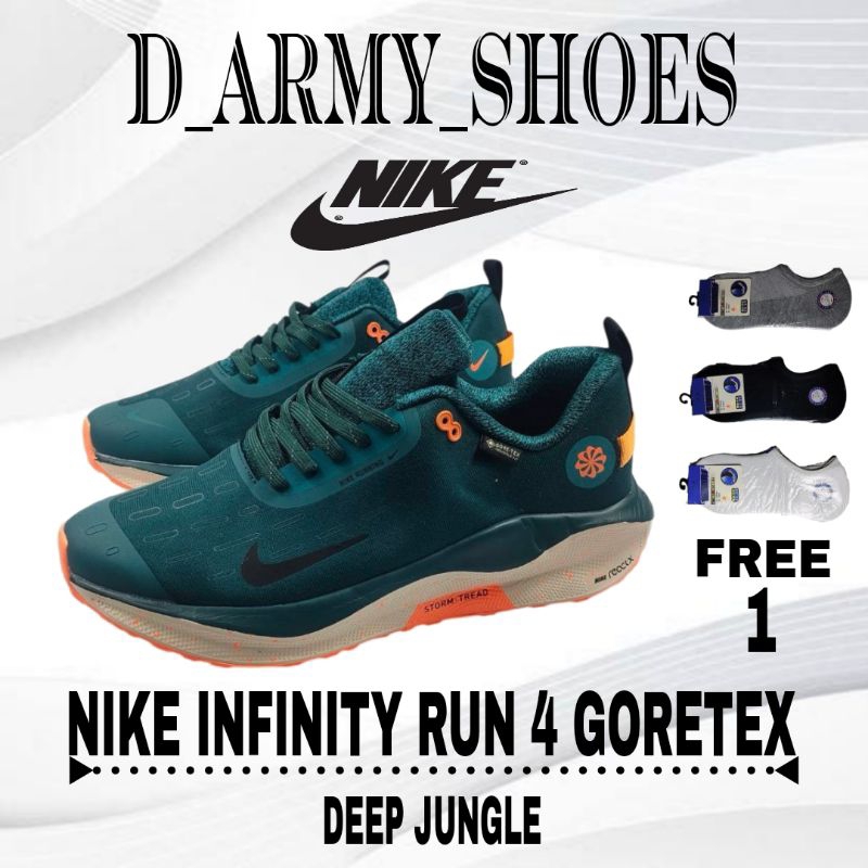 Jual Sepatu Running Pria Nike Infinity Run 4 Goretex Deep Jungle Free ...