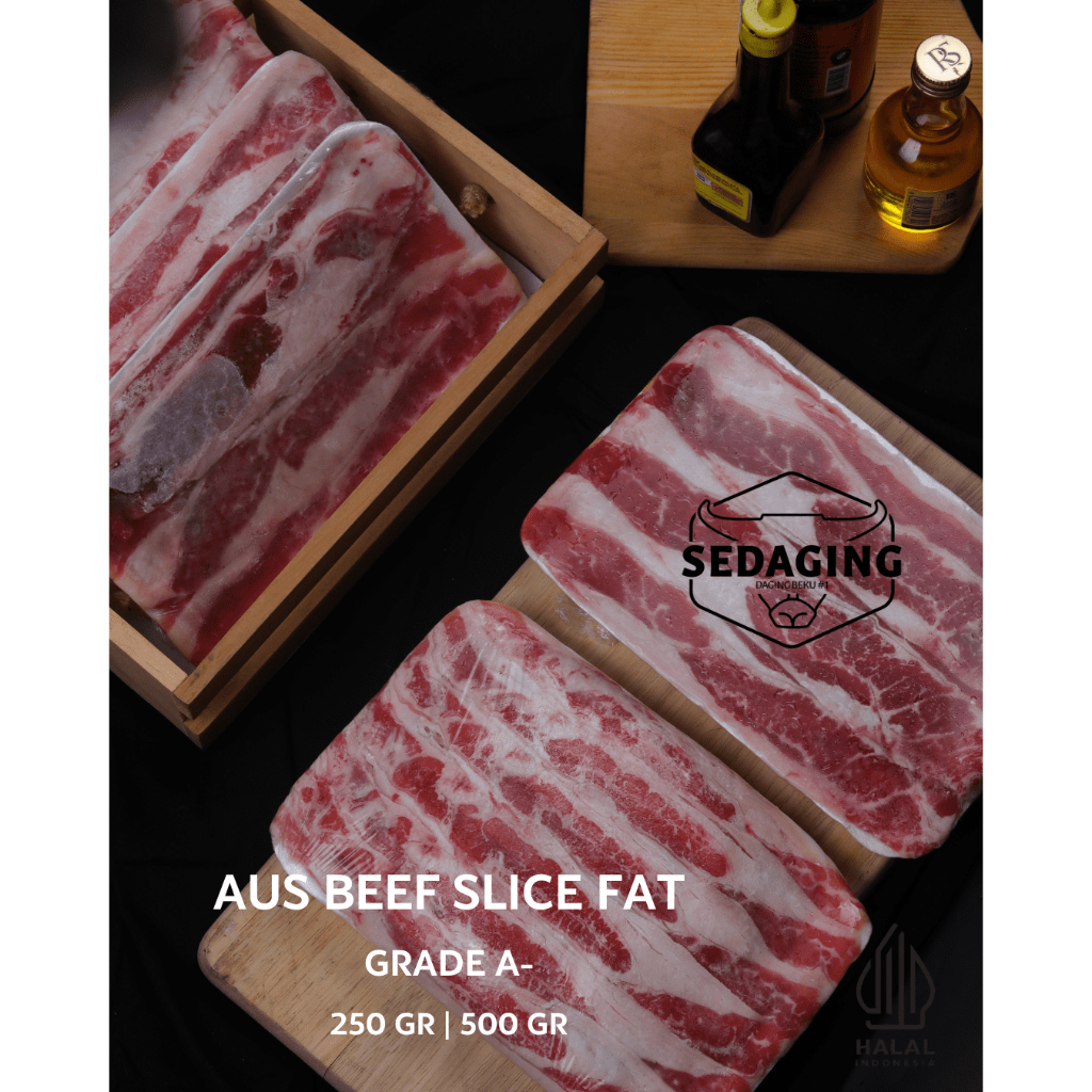 Jual Daging Slice Sapi / AUS Beef Slice Fat Grade A- Halal / Daging ...