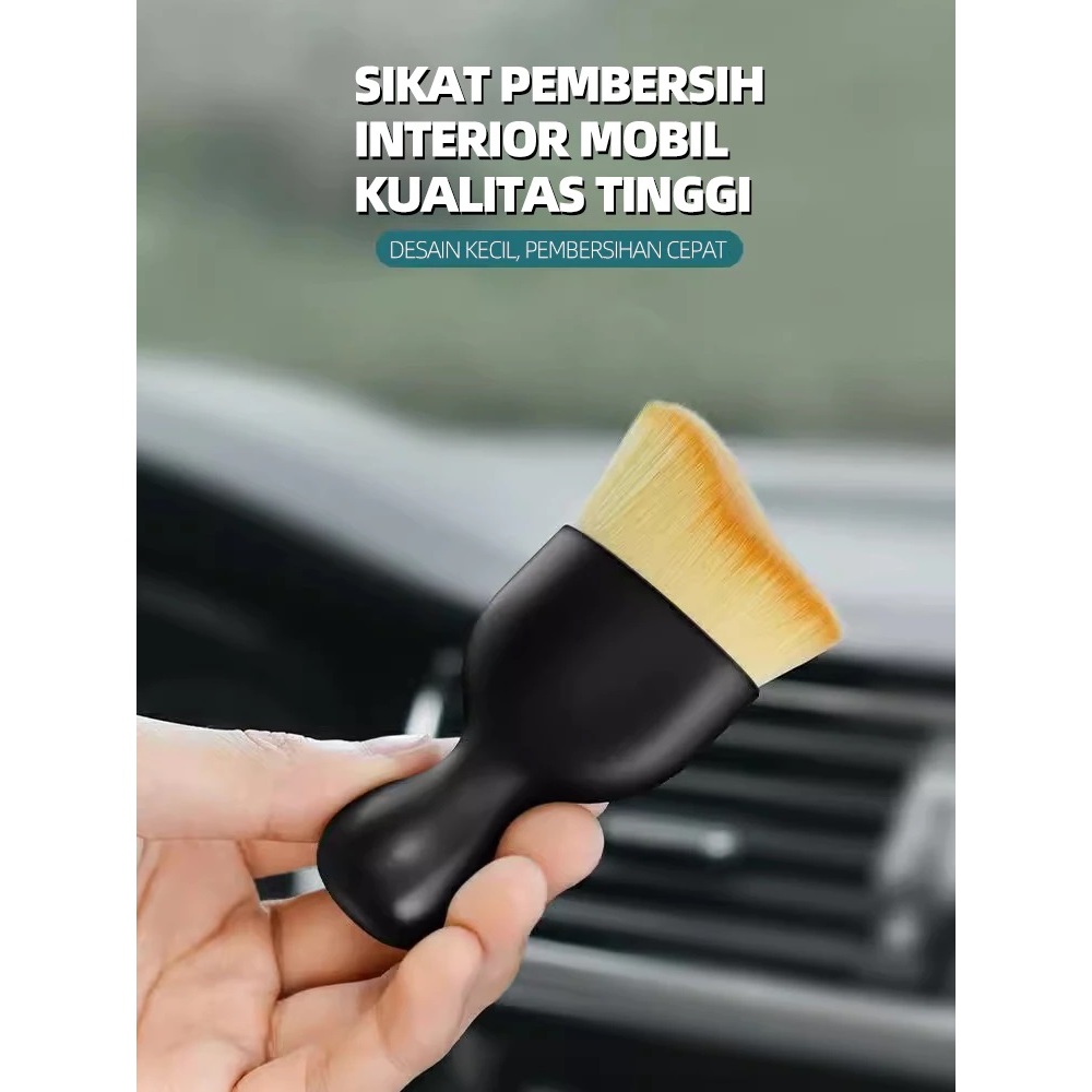Jual Sikat Pembersih Interior Mobil logo Gagang Pendek Bahan Nilon ...