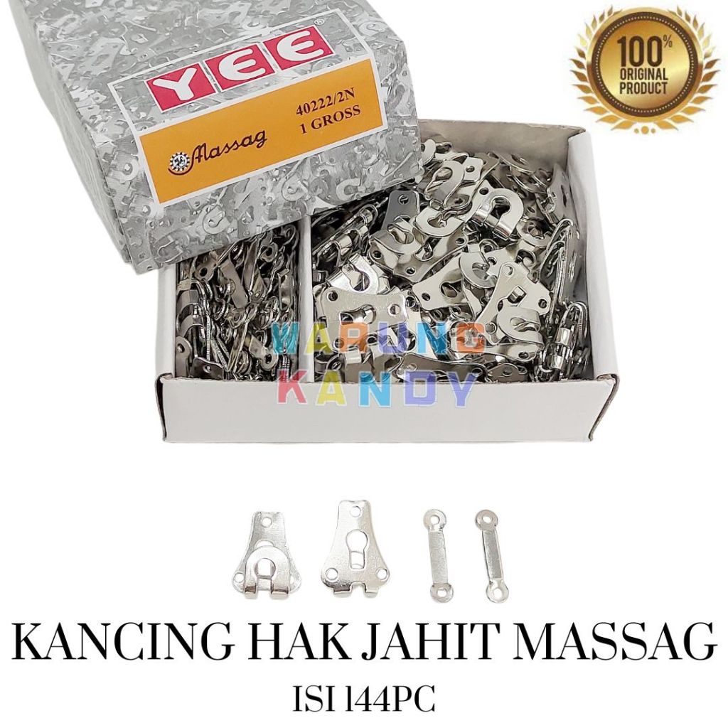 Jual Hak Jahit Massag ORIGINAL 144pc Kancing | Shopee Indonesia