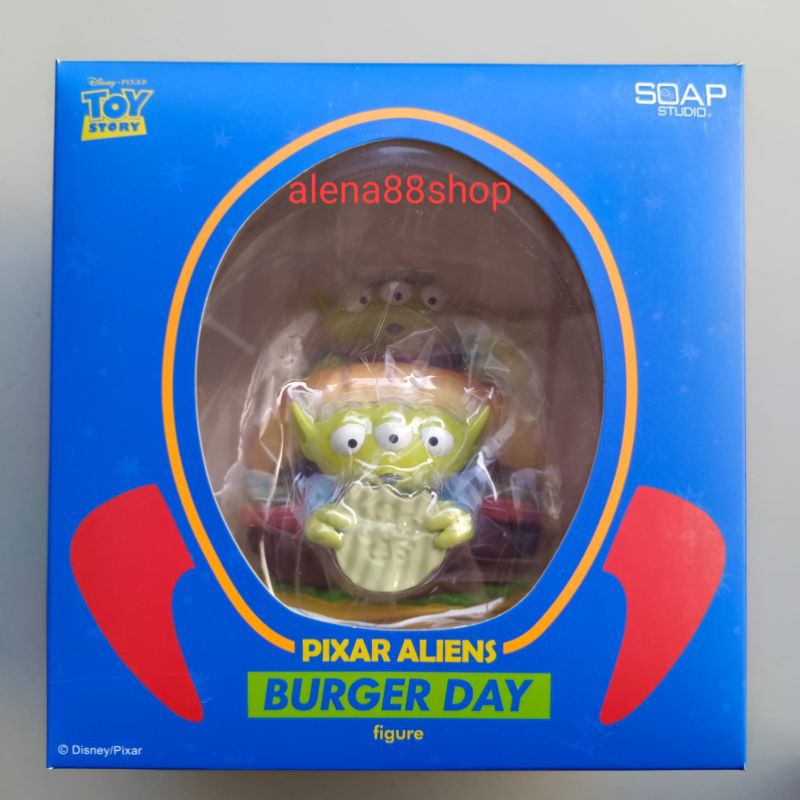 Jual toy story pixar aliens burger day figure original new misb ...