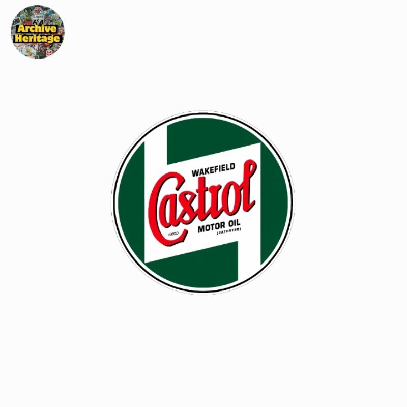 Jual sticker Castrol motor oil logo vintage racing rare otomotif stiker ...