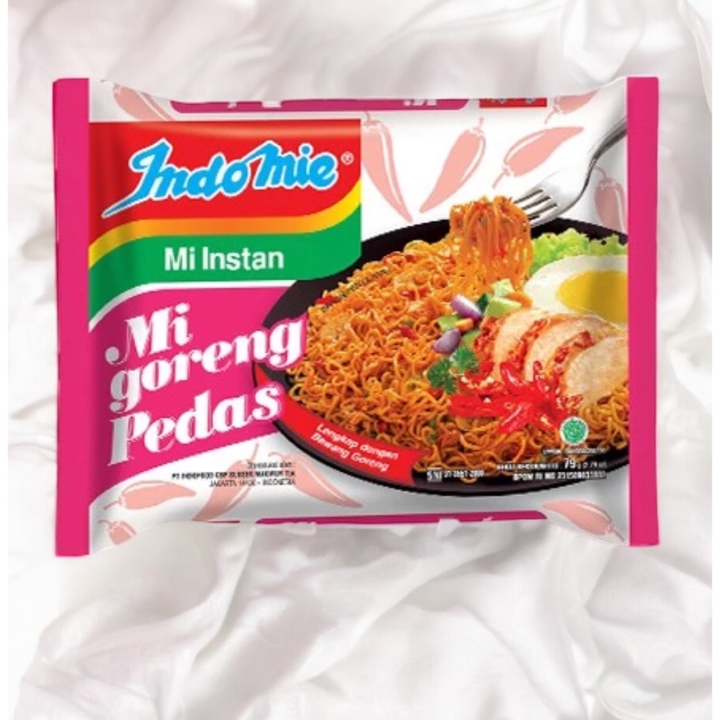 Jual Indomie Mi Goreng Pedas Instan Spicy Noodle fied Noodle Indomie ...