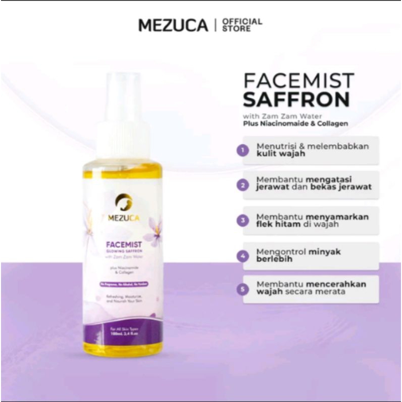 Jual MEZUCA Facemist Safron with Zam Zam Water Niacinamide Collagen ...