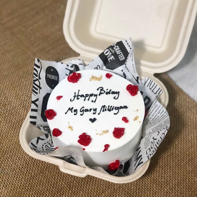 Jual Red rose bento korean cake by itsjours cake | Shopee Indonesia