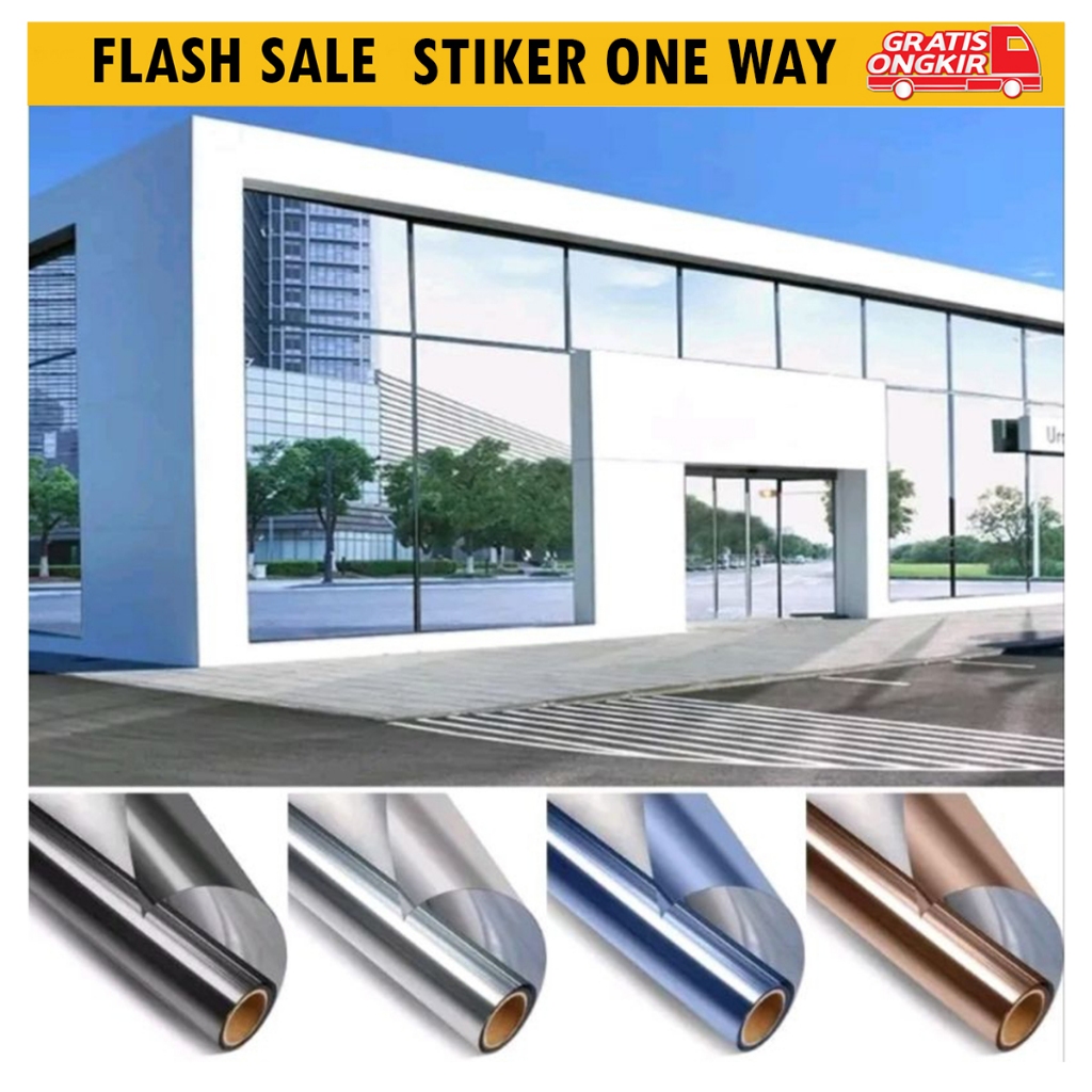 Jual Stiker Kaca Film Cermin Jendela Rumah Kantor Mobil Ruko One Way Tidak Tembus Pandang Lebar ...