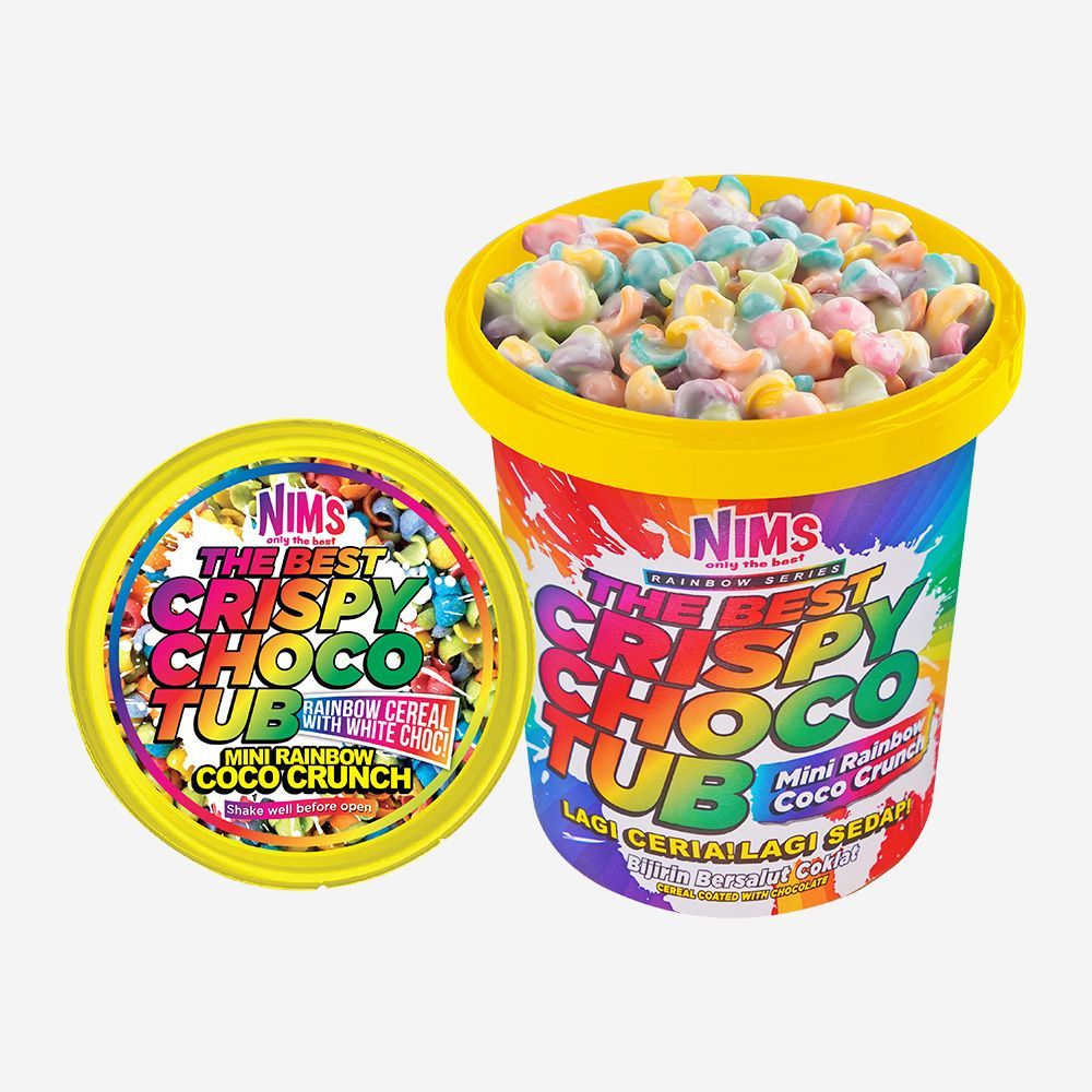 Jual Nims Choco Crispy Tub Mini Rainbow Coco Crunch | Shopee Indonesia