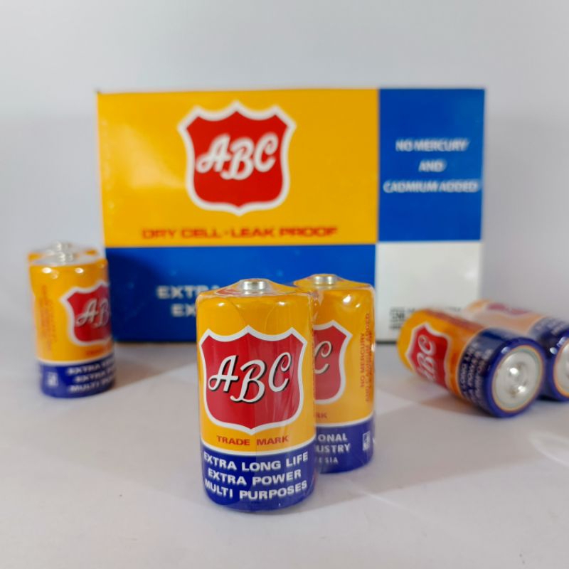 Jual Baterai ABC Seri D Kuning | Batre Jumbo Size D Isi 2 pcs | Battery ...