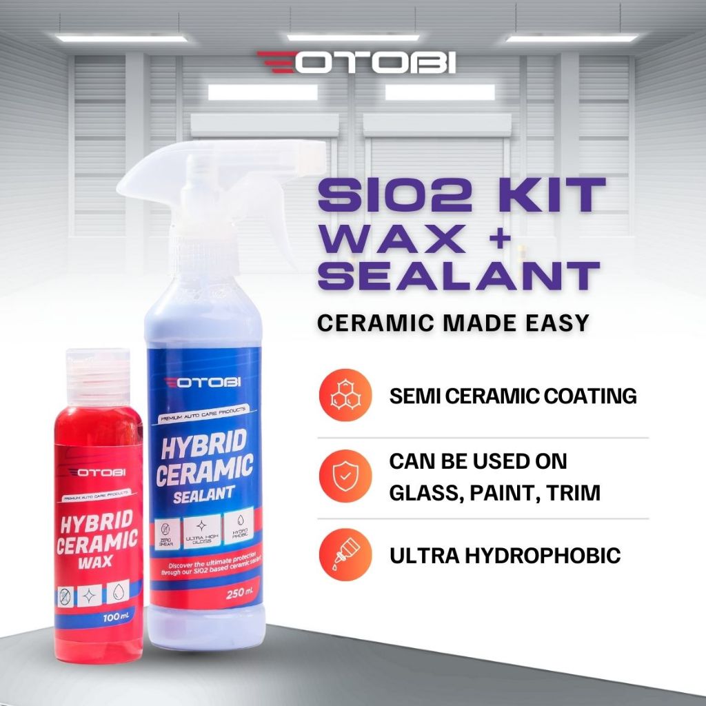Jual Si02 Based Hybrid Ceramic Wax + Sealant Otobi Coating Pengkilap ...