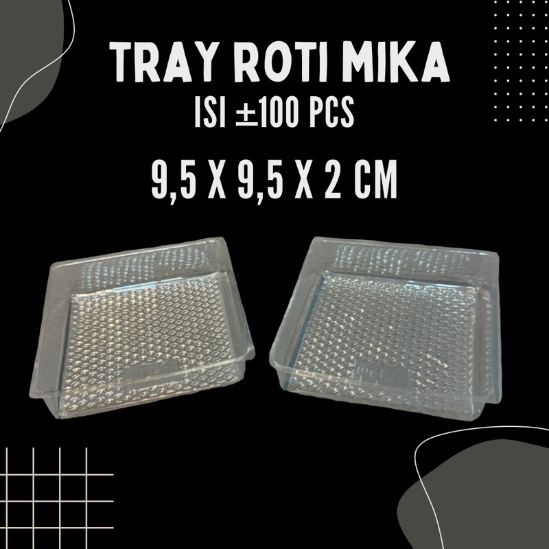 Jual Tray Mika Roti Kue Nastar Slice 9,5x9,5x2cm | Shopee Indonesia