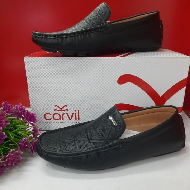 Jual Carvil sepatu kerja cardy-sm black | Shopee Indonesia