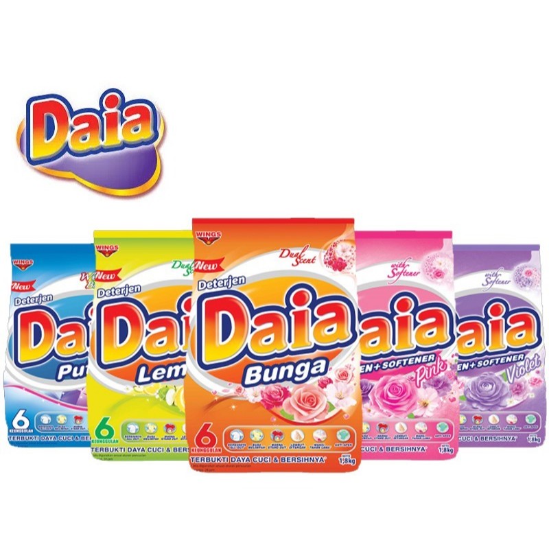 Jual Daia Deterjen Bubuk Violet | Fruity | Putih | Floral | Romantic ...