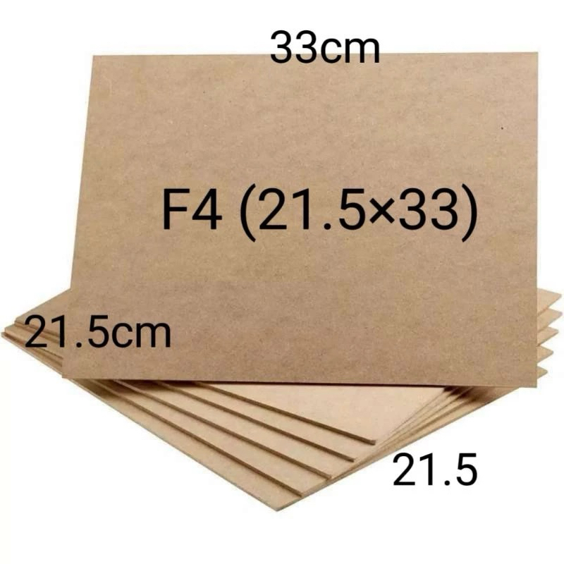 Jual F4 21.5 x 33 cm karton kardus lembaran kraft layer dus kemasan ...