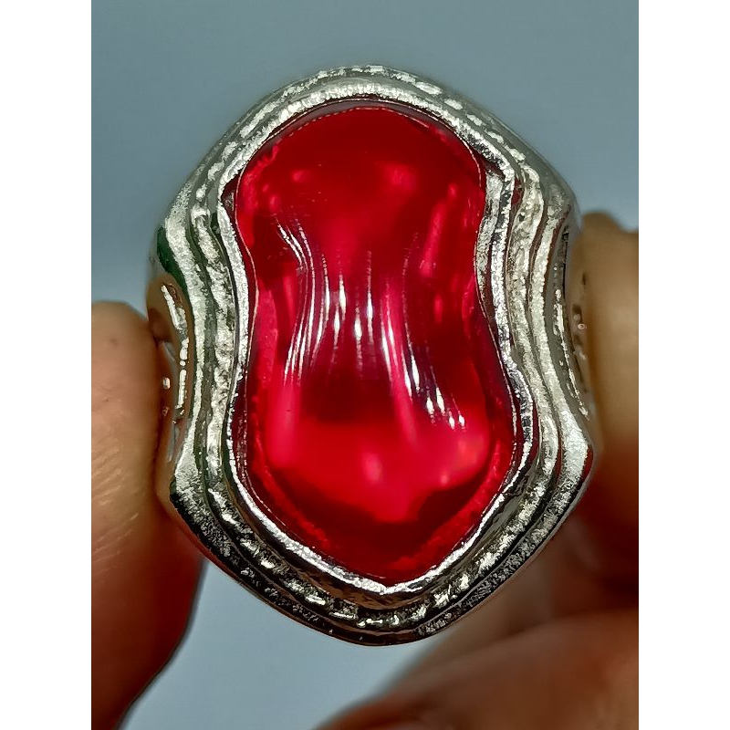 Jual Cincin Batu Merah Siam Keristal , Model Terompah | Shopee Indonesia