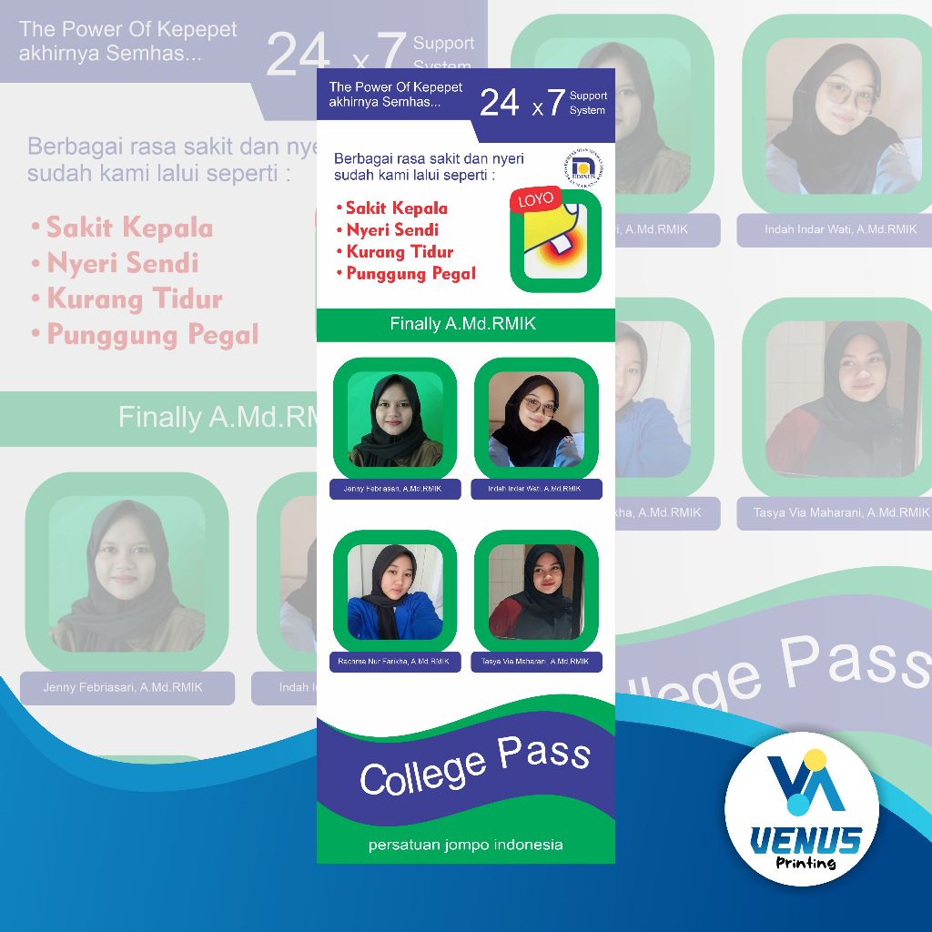 Jual Banner Sidang Skripsi Salonpas, Spanduk Wisuda Salonpas, Standing ...