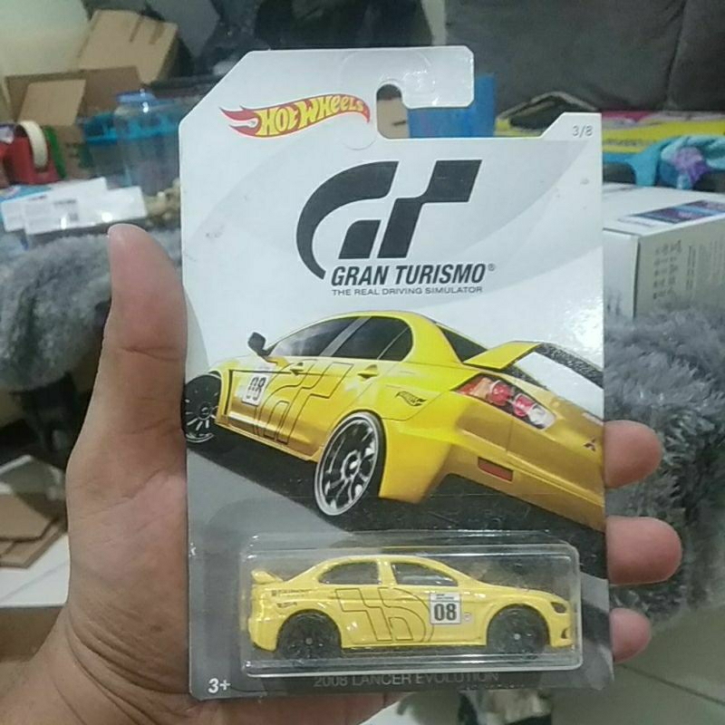 Jual Hot Wheels Mitsubishi Lancer Evolution Gran Turismo kuning / Hot ...