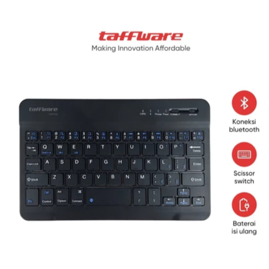 Jual Promo Taffware Wireless Bluetooth Keyboard Rechargeable | Shopee ...